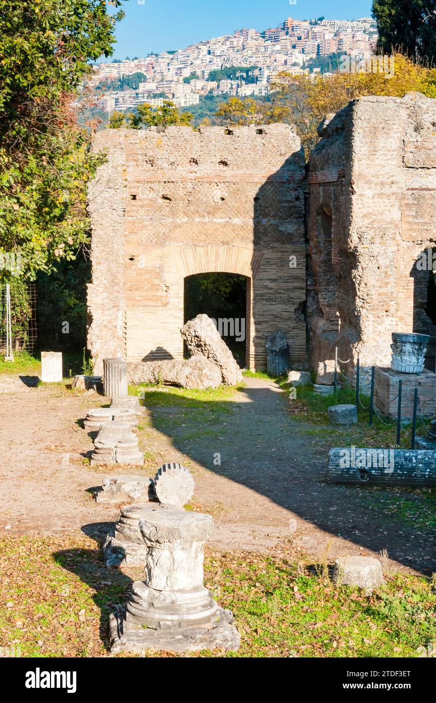Greek library, Hadrian's Villa, UNESCO World Heritage Site, Tivoli ...