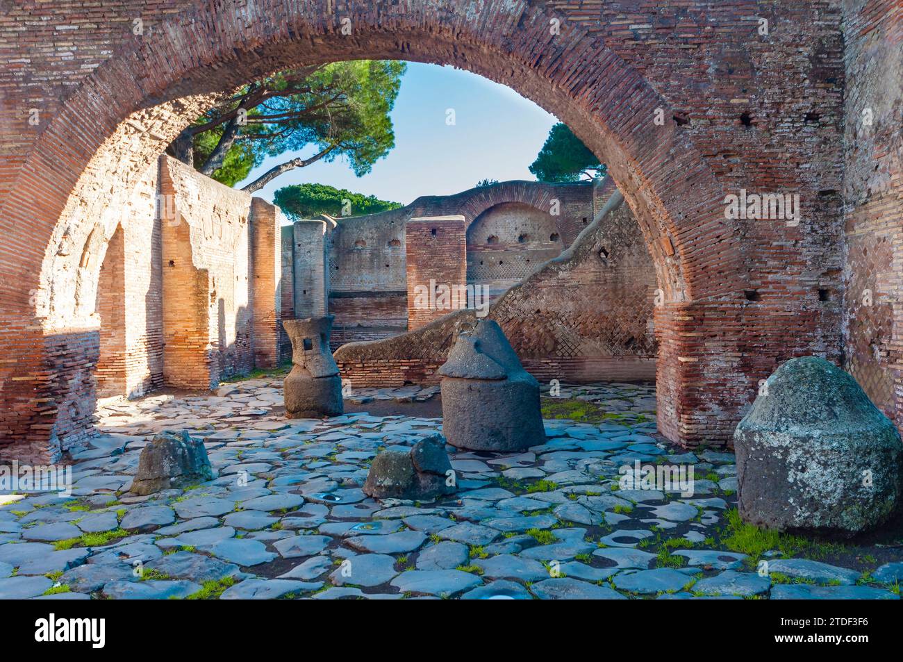 House of the Millstones, Ostia Antica archaeological site, Ostia, Rome ...