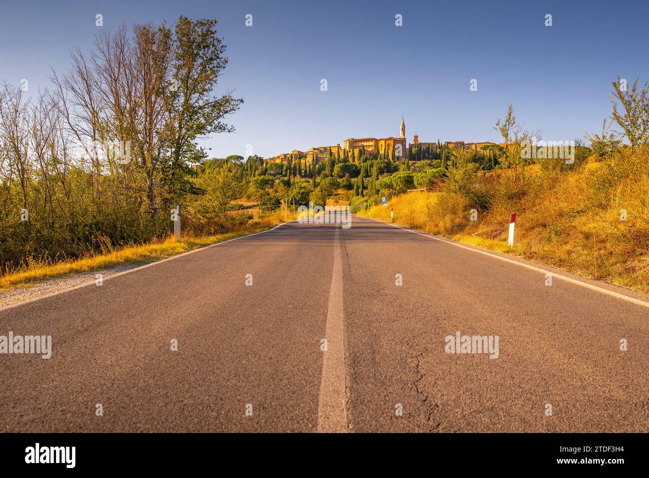 Road leading to pienza hi-res stock photography and images - Alamy