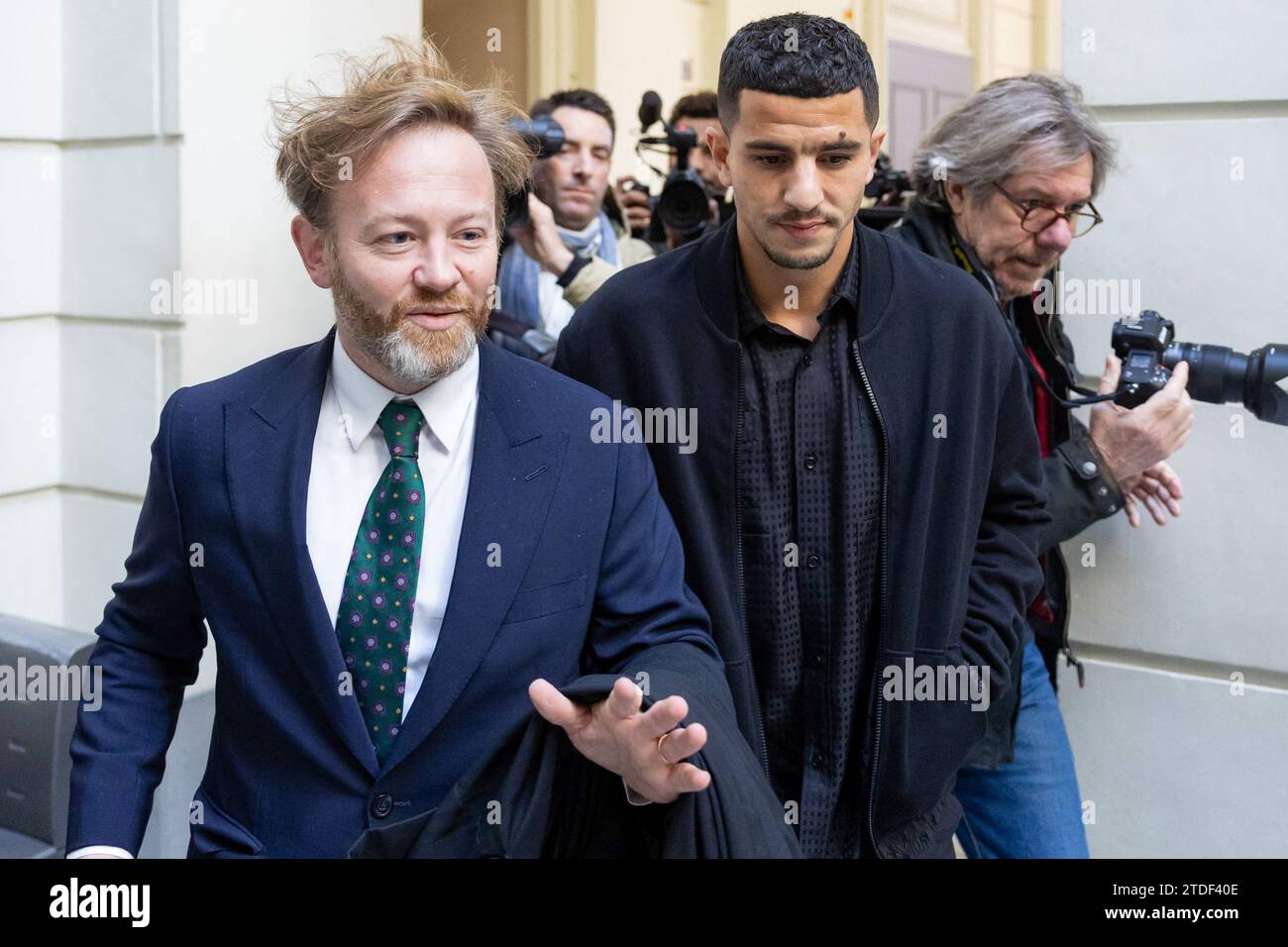 Nice's Algerian defender Youcef Atal arrives a Nice courthouse ...