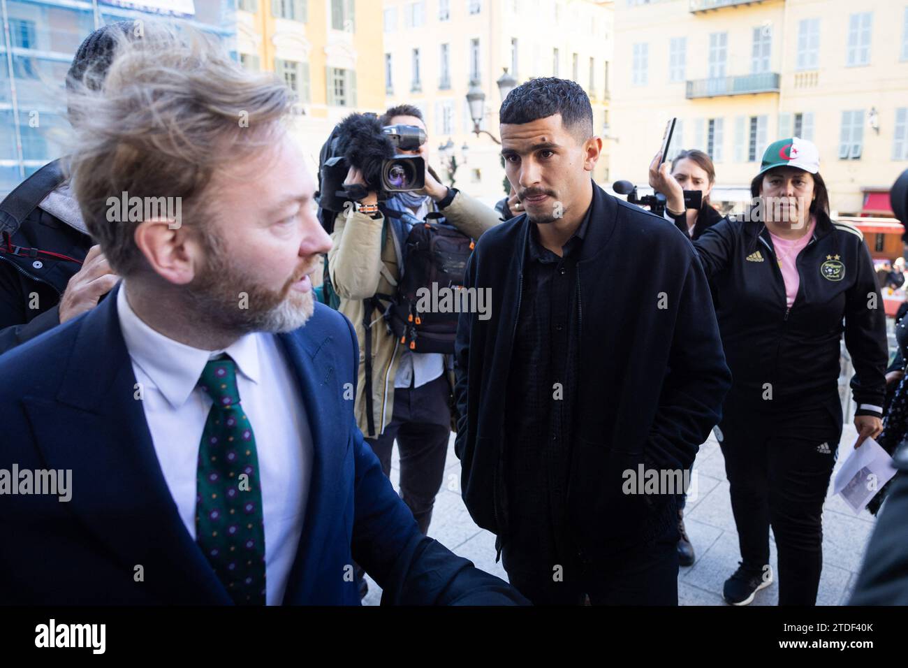 Nice's Algerian defender Youcef Atal arrives a Nice courthouse ...