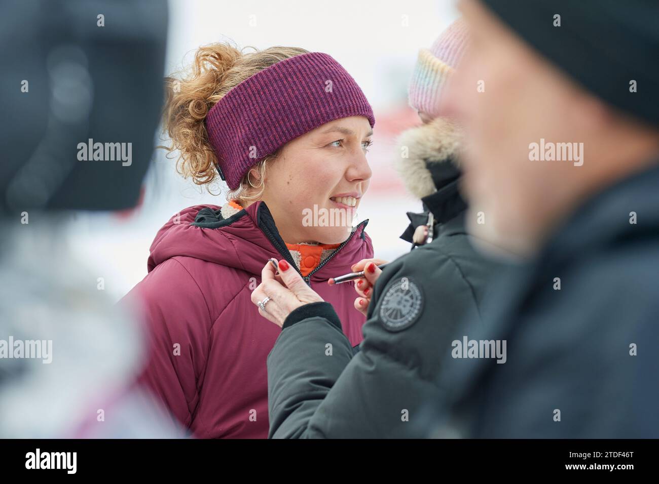 Lenzerheide, Schweiz, 14. Dezember 2023. Laura Dahlmeier beim 7.5 km ...