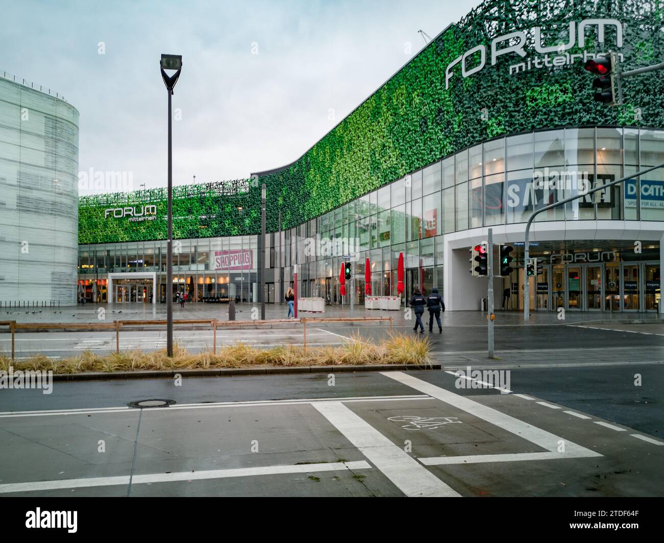 Koblenz, Germany - January 19, 2021: only some people in front of the ...
