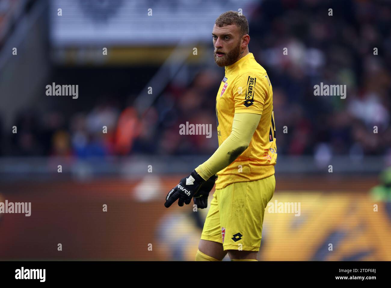 Michele Di Gregorio of Ac Monza looks on during the Serie A match ...