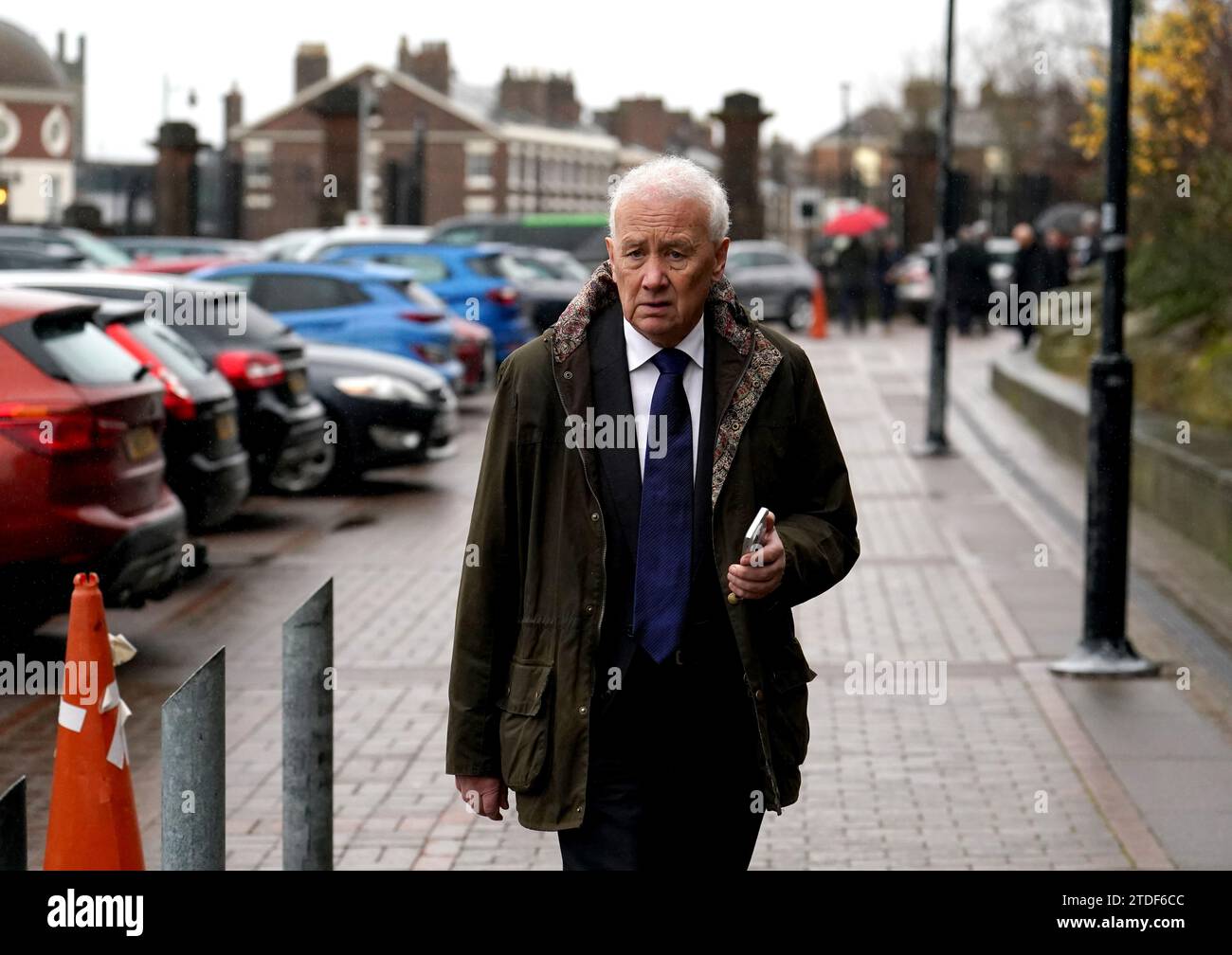 English Football League chairman Rick Parry arrives ahead of a memorial ...