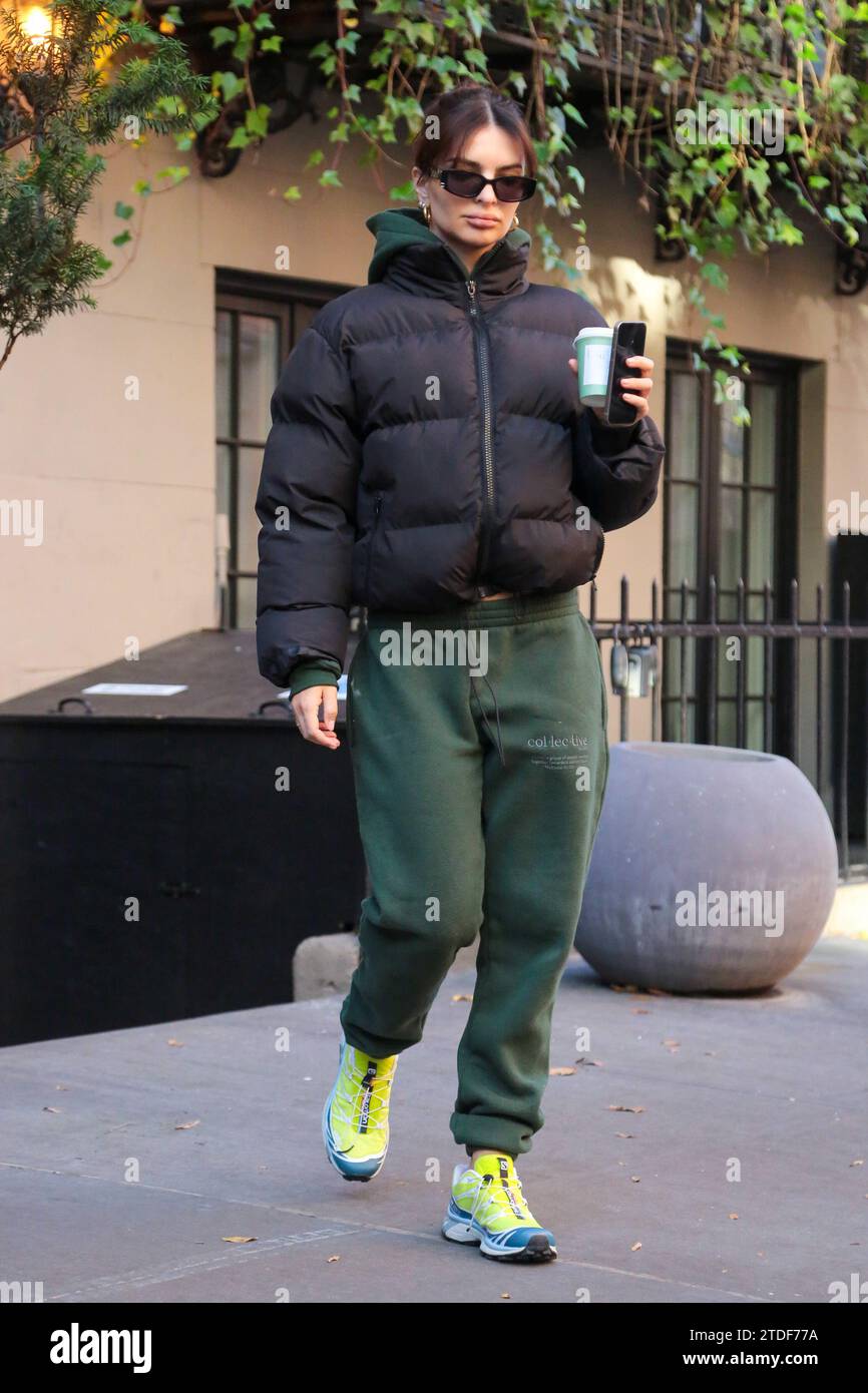 Emily Ratajkowski wears a Helfrich Collective tracksuit while out in ...