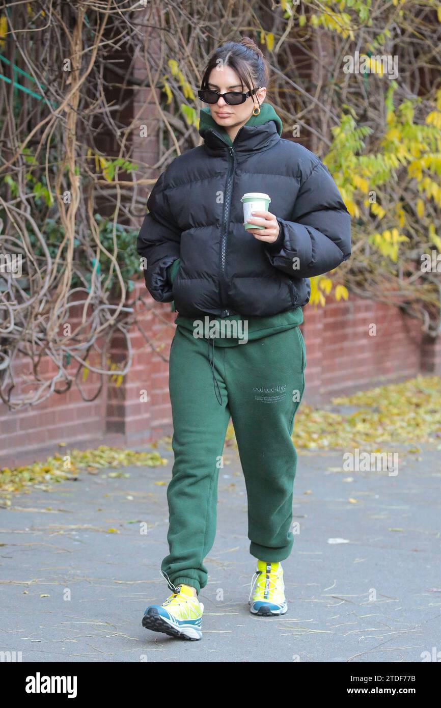 Emily Ratajkowski wears a Helfrich Collective tracksuit while out in ...