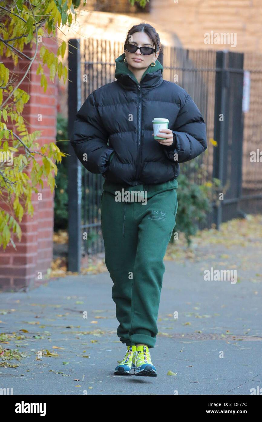 Emily Ratajkowski wears a Helfrich Collective tracksuit while out in ...