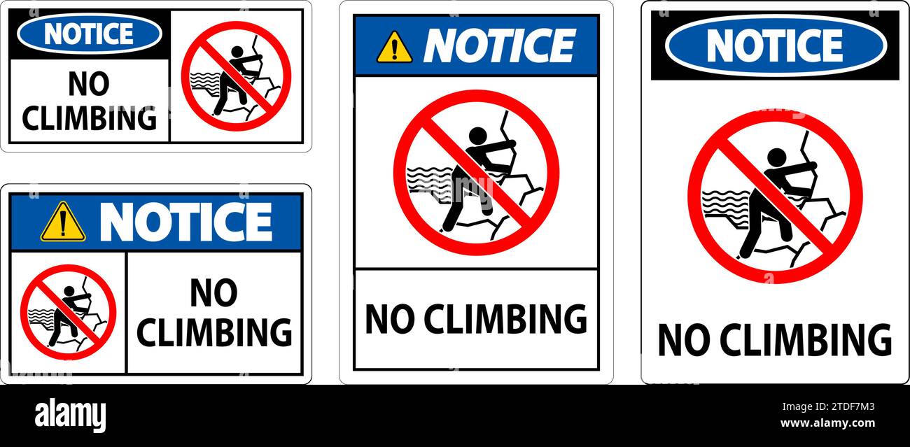Climbing forbidden Stock Vector Images - Alamy