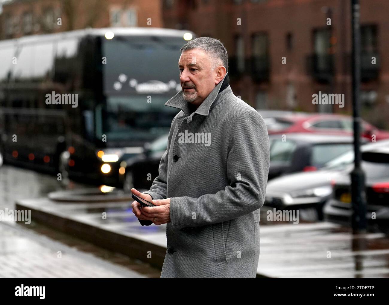 Former footballer John Aldridge arrives ahead of a memorial service at ...