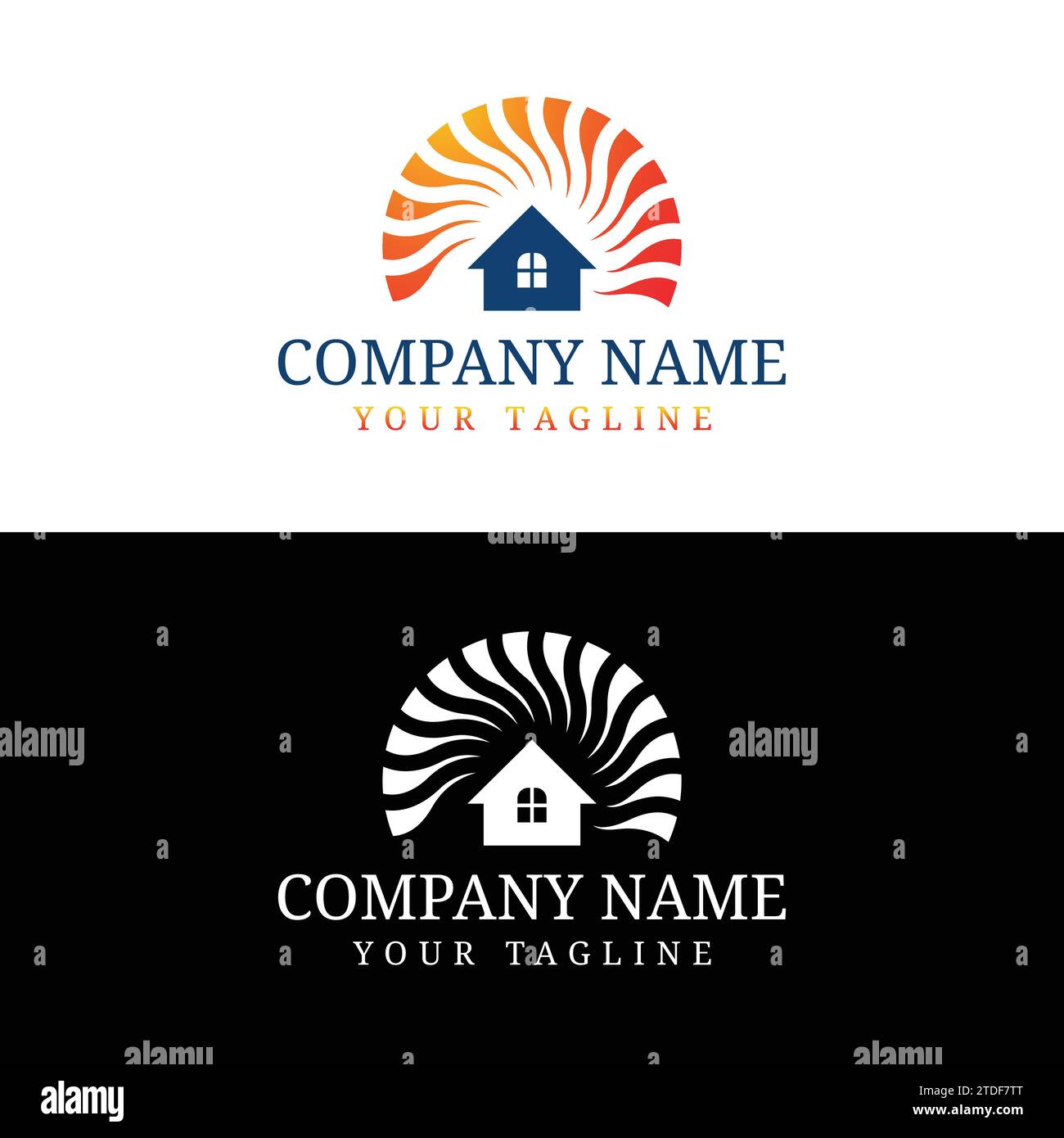 Sun house logo icon design vector image. House with sun icon on white ...