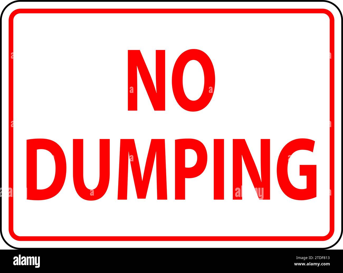 Symbol No Dumping Sign Stock Vector Image & Art - Alamy