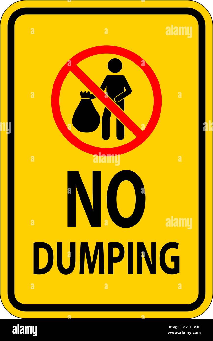 Symbol No Dumping Sign Stock Vector Image & Art - Alamy