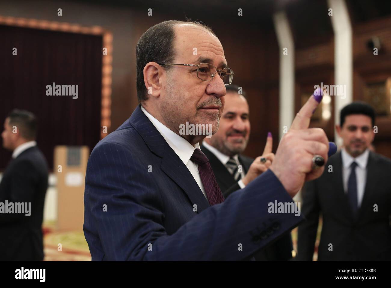 Baghdad, Iraq. 18th Dec, 2023. Former Iraqi Prime Minister Nouri al ...