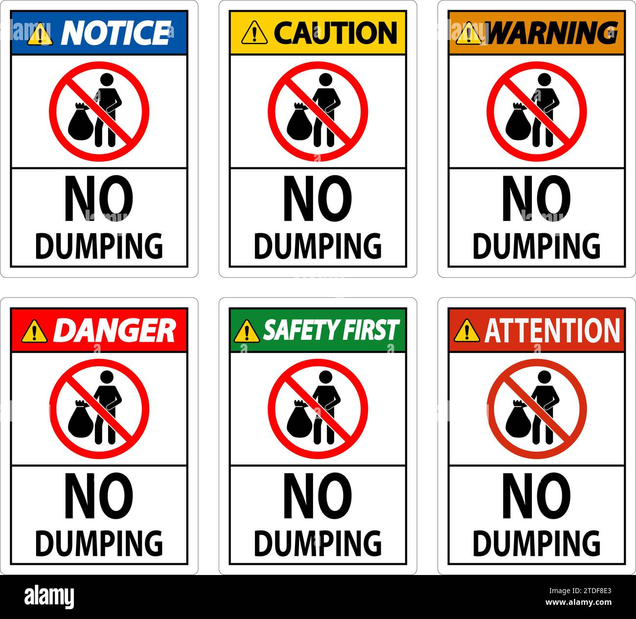 Garbage notice Stock Vector Images - Alamy