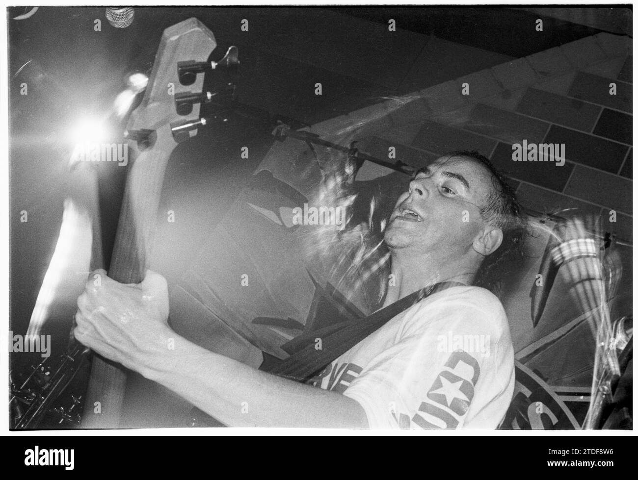 UTAH SAINTS, CARDIFF UNIVERSITY, 1993: Tim Garbutt of the elctro pop ...