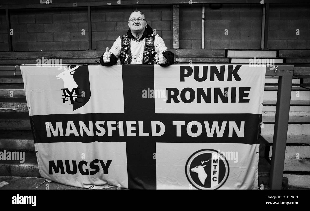 Premier league football fans stadium Black and White Stock Photos ...