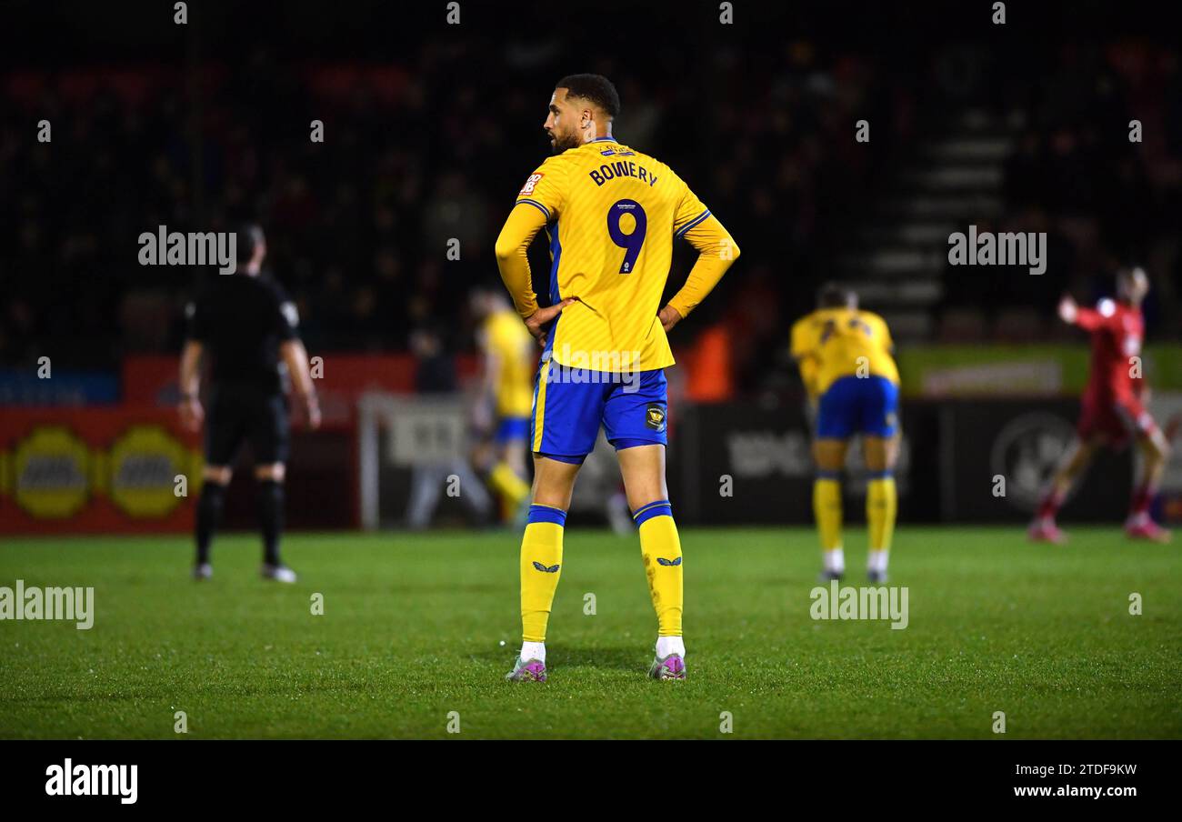 Jordan Bowery of Mansfield during the Sky Bet EFL League Two match ...