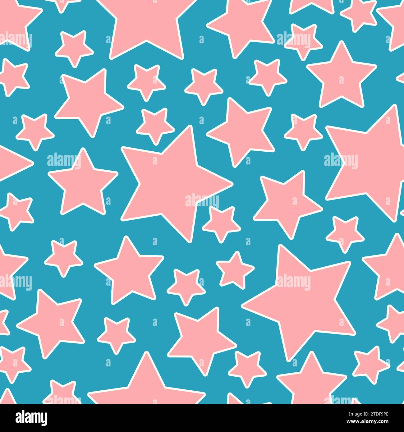 Starry seamless pattern, randomly placed stars background. Vector ...