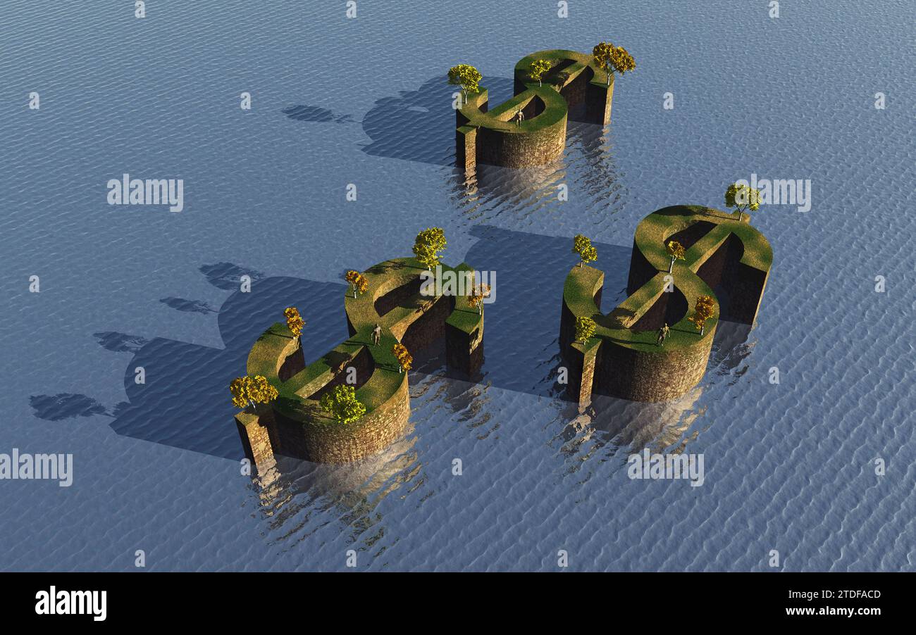 3d islands hi-res stock photography and images - Alamy