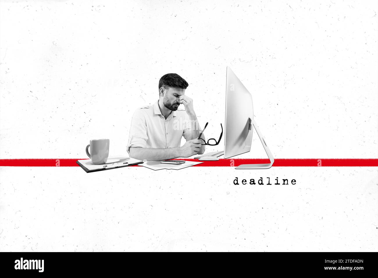 Photo picture collage banner young businessman guy worker employee ...