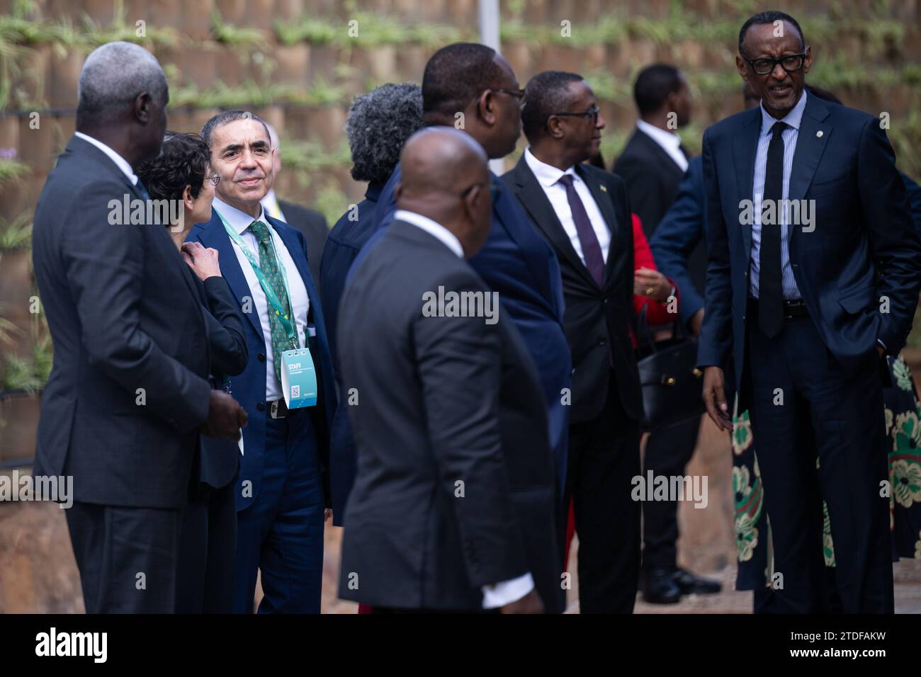 Kigali, Rwanda. 18th Dec, 2023. Ugur Sahin (3rd from left), CEO of ...