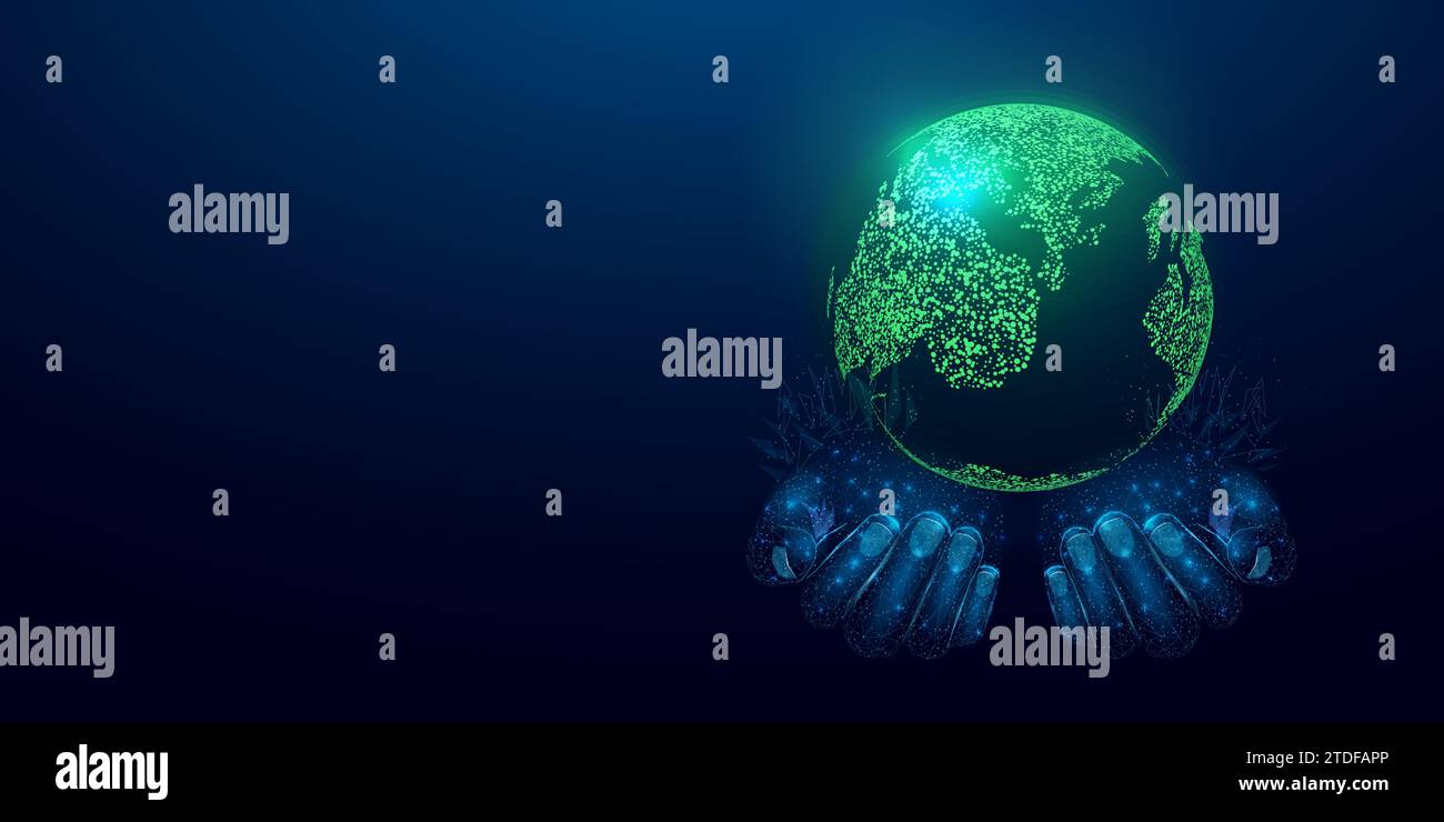 Two human hands are holds Planet Earth. Earth Day, Protection ...