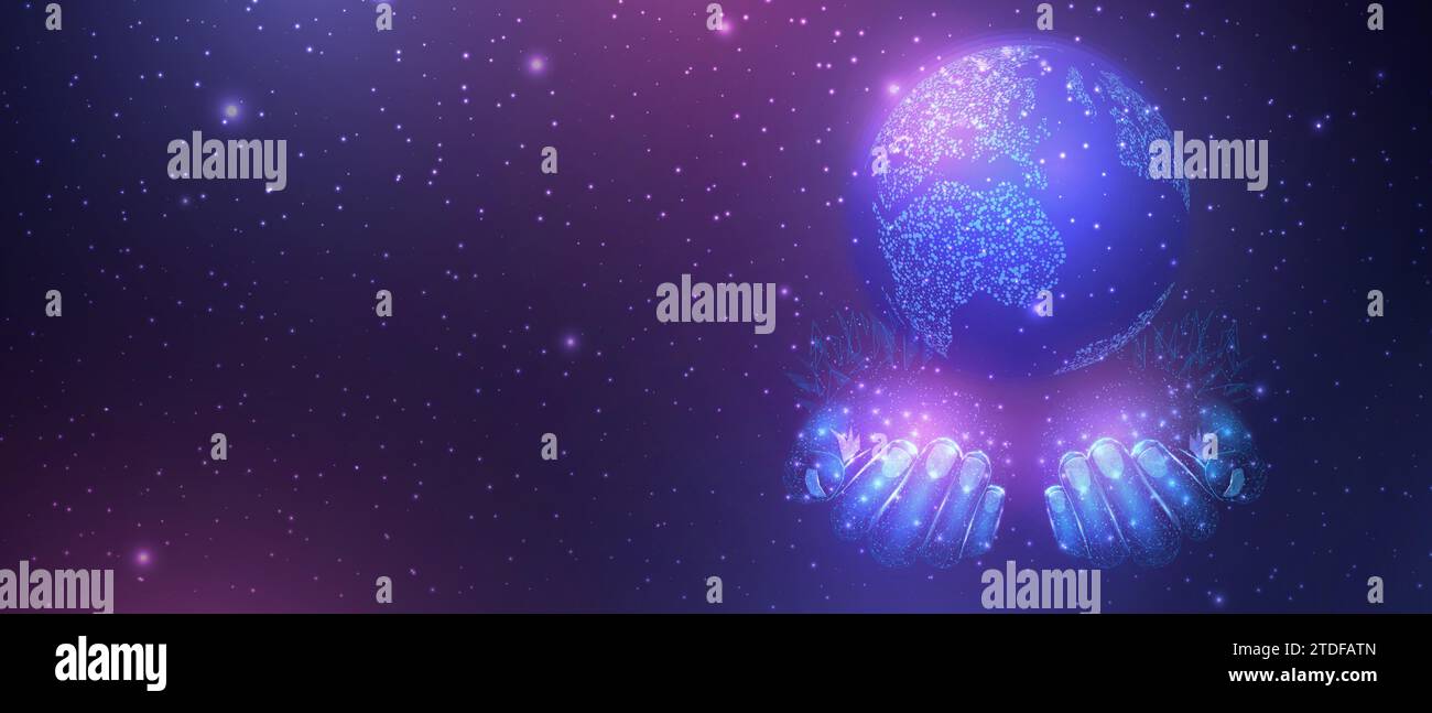 Futuristic map of the planet. World map. Globalization internet and ...