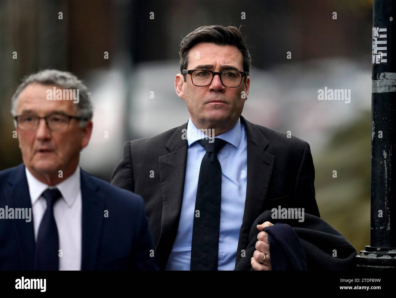 Mayor of Greater Manchester Andy Burnham arrives ahead of a memorial ...