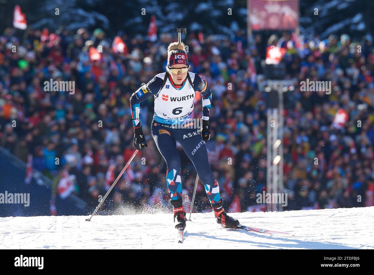 Lenzerheide, Schweiz, 16. Dezember 2023. Skogan Marit Ishol NOR bei der ...
