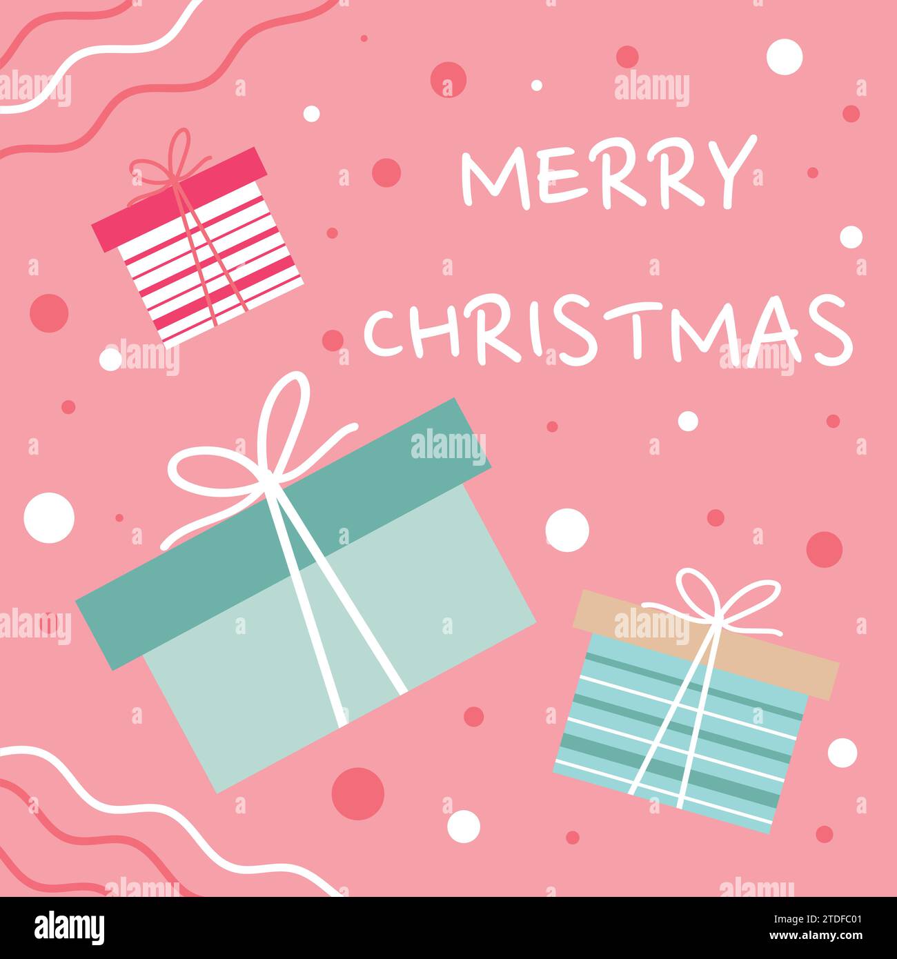 Christmas colors gift box Stock Vector Images - Alamy