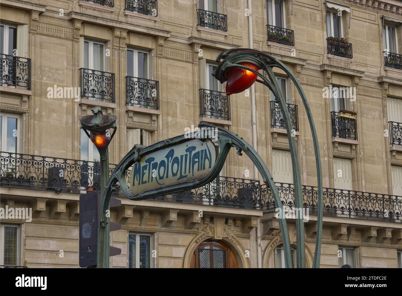 Montmartre, Paris, France - Iconic art nouveau Paris Metro ...