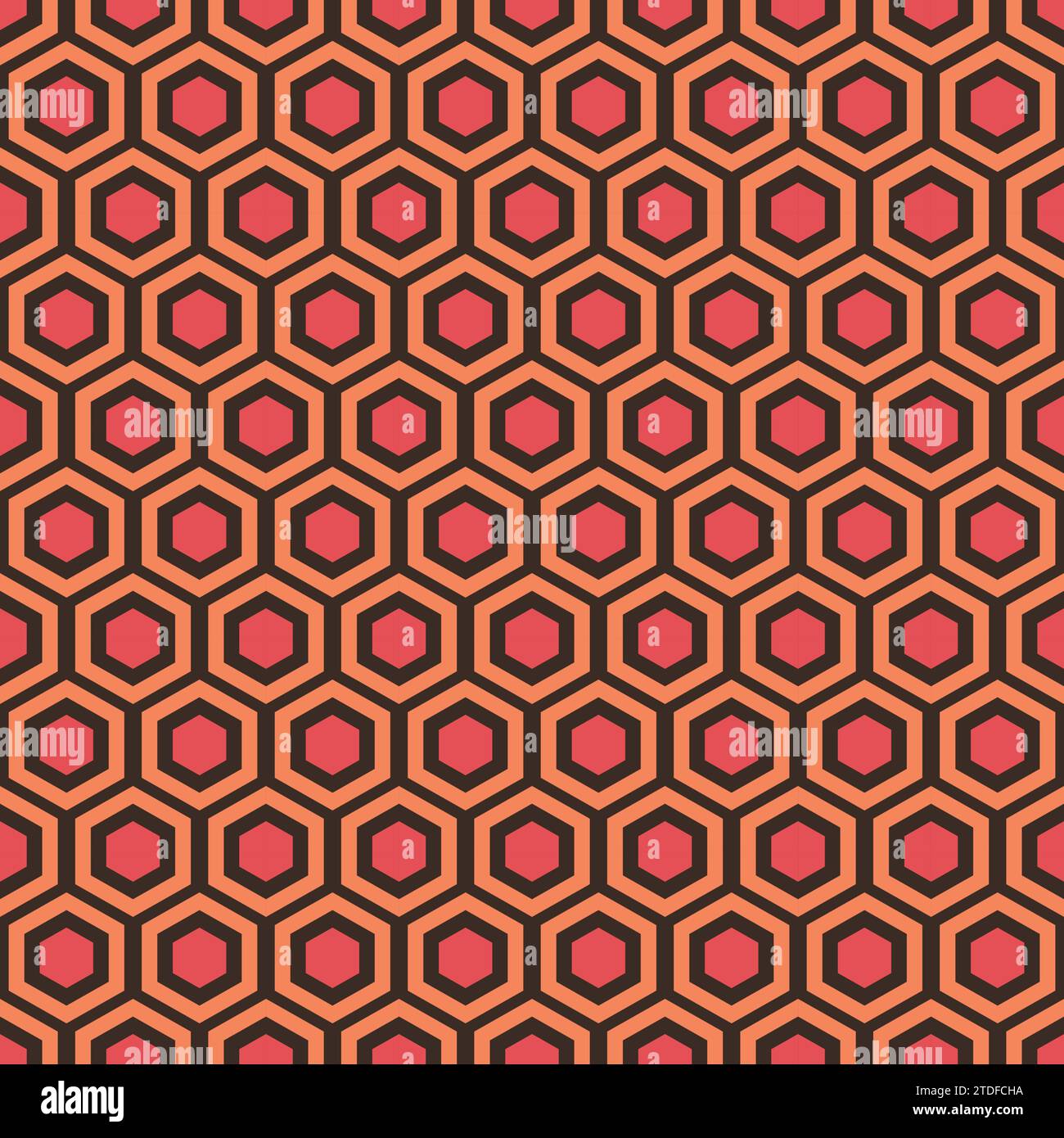 Seamless pattern similar to the Shining carpet ornament. Ornament of bright hexagons. Vector ...