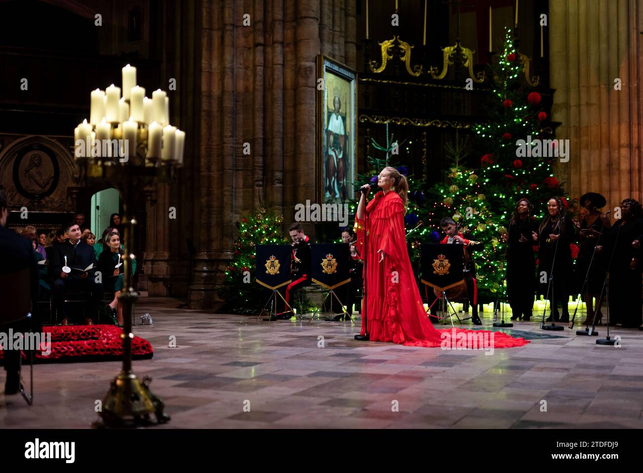 Freya Ridings sings Merry Christmas Everyone during the Royal Carols ...