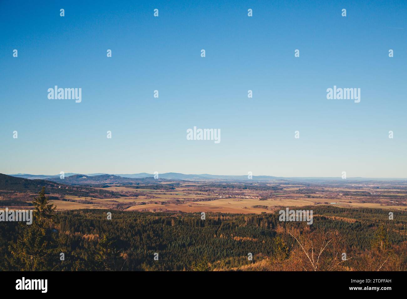 Hike to the Mandelstein, a mountain in the Waldviertel, Austria Stock ...