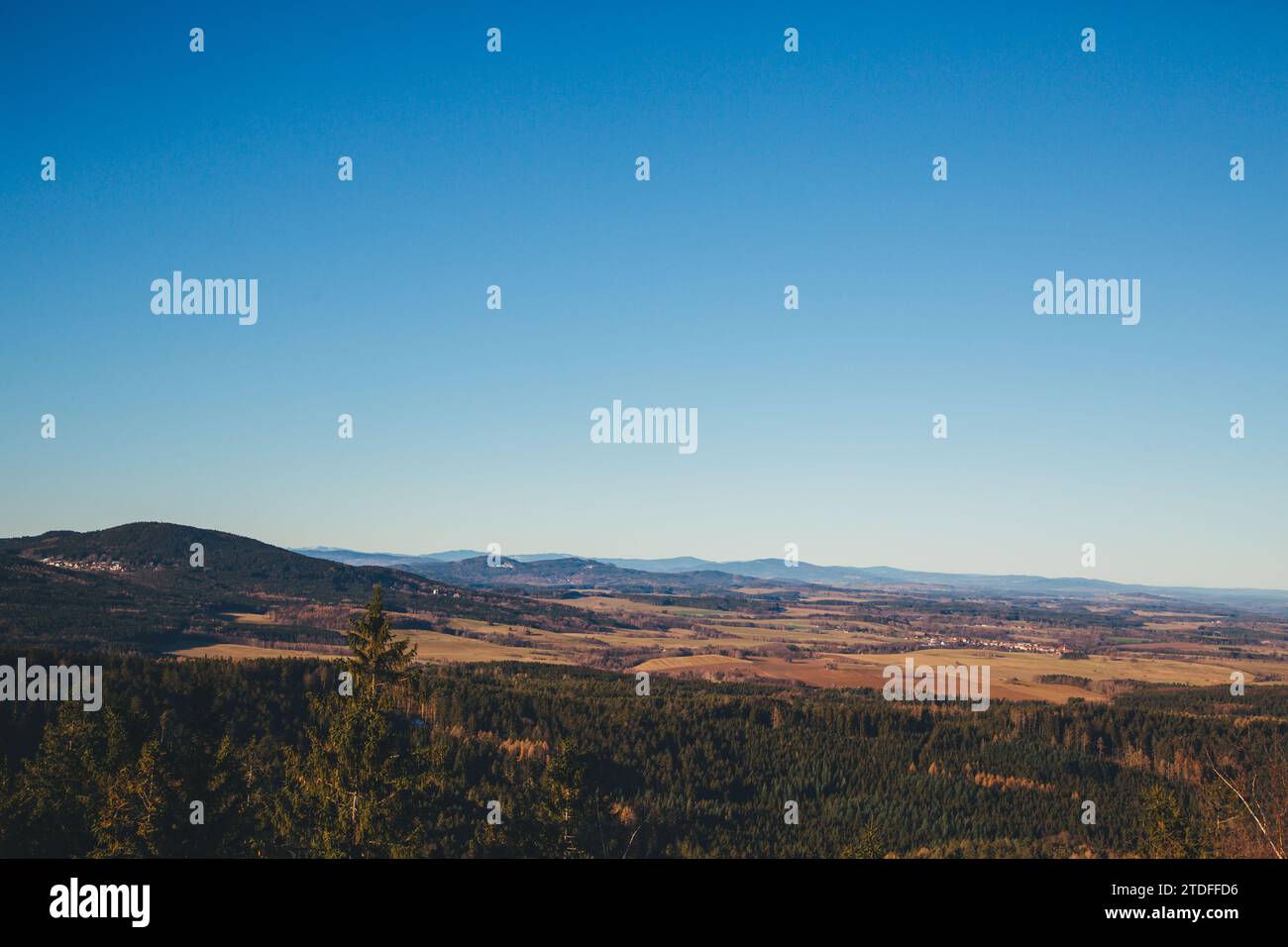Hike to the Mandelstein, a mountain in the Waldviertel, Austria Stock ...