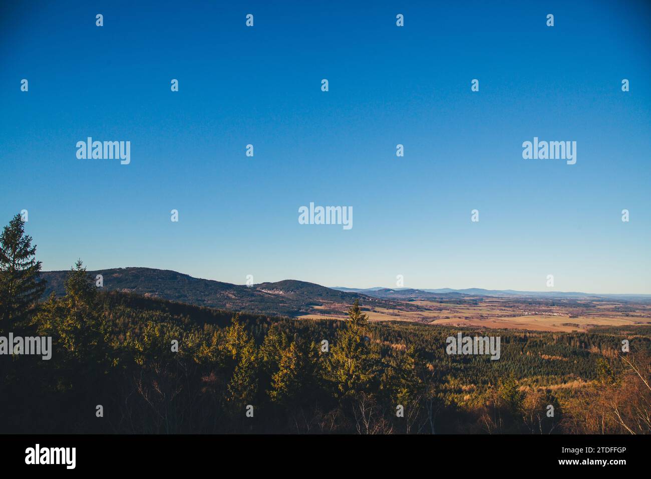 Hike to the Mandelstein, a mountain in the Waldviertel, Austria Stock ...
