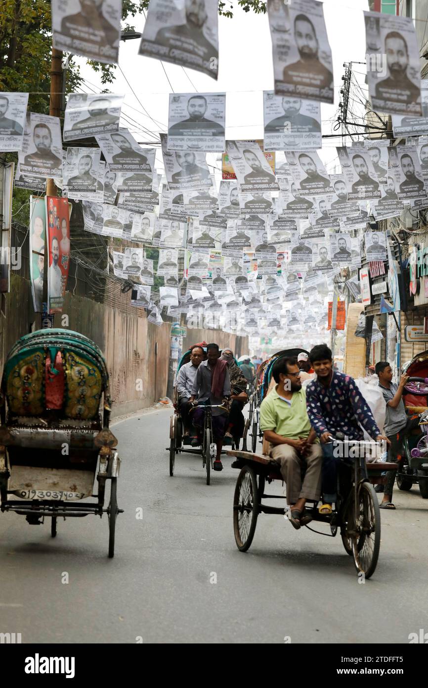 Dhaka, Bangladesh - December 18, 2023: The campaign for the National ...
