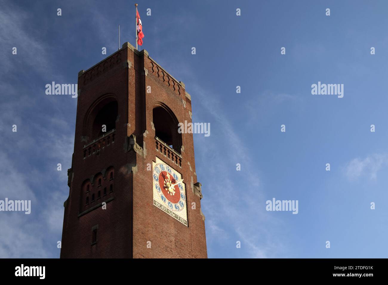 The Amsterdam stock exchange, with its brick clock tower pictured here ...