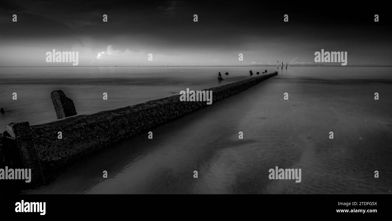 South east coast island Black and White Stock Photos & Images - Alamy