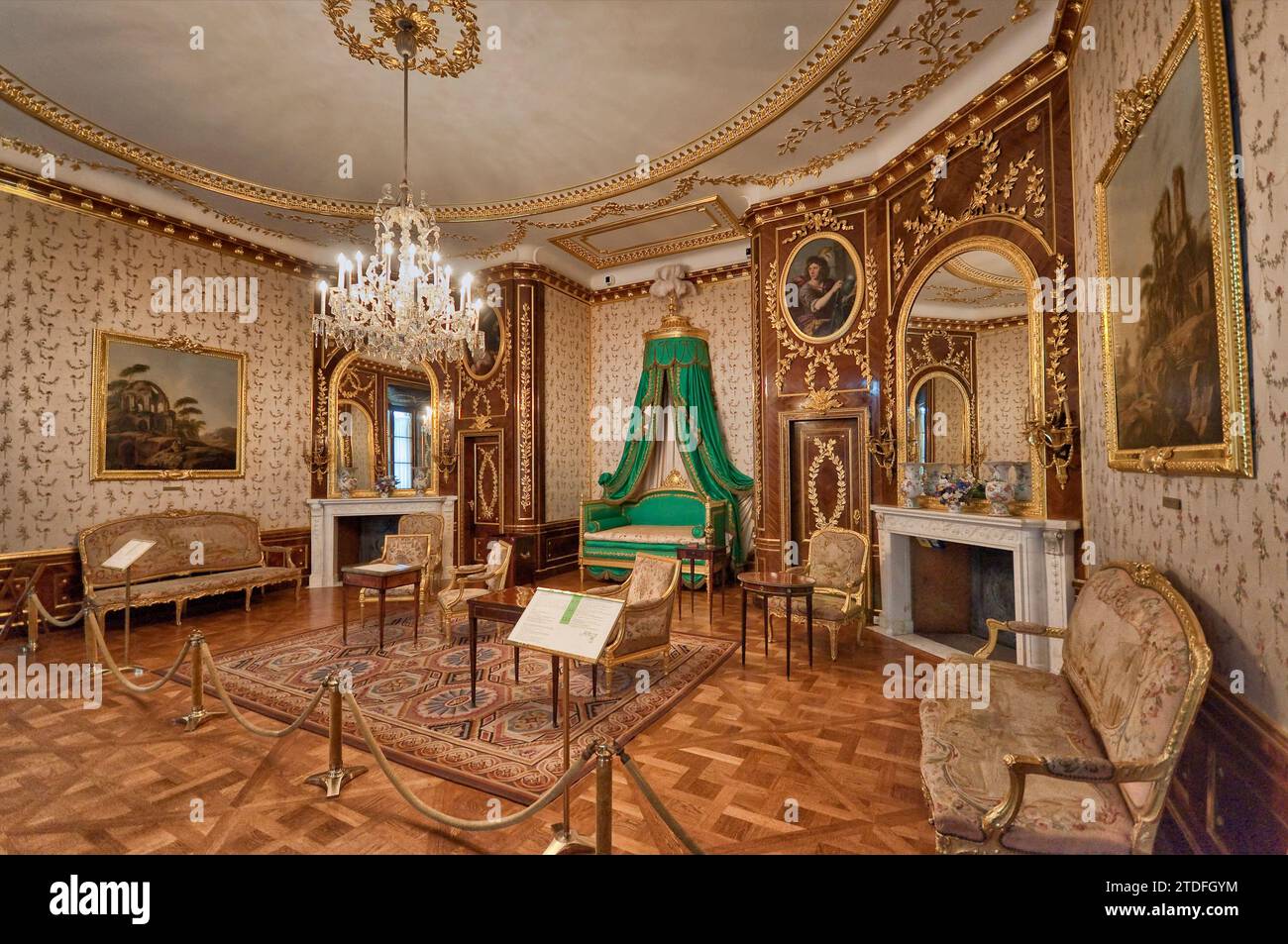 The King's Bedchamber, recreated after WW2 destruction by German troops ...