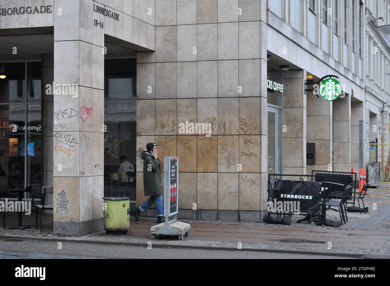 Copenhagen, Denmark /18 December .2023/.Seattle coffee chain starbucks ...