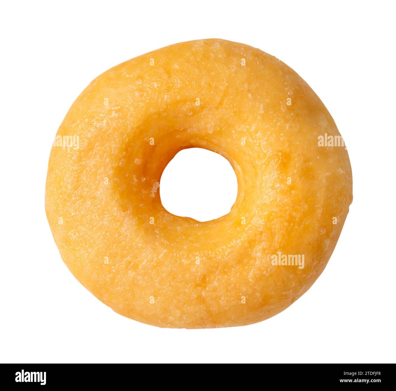 Top view of one delicious Cinnamon Sugar Mini Donuts is isolated on ...