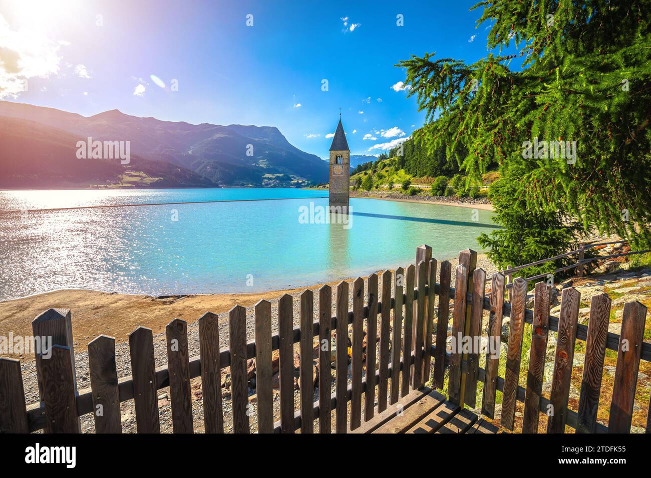 Lake reschen underwater hi-res stock photography and images - Alamy