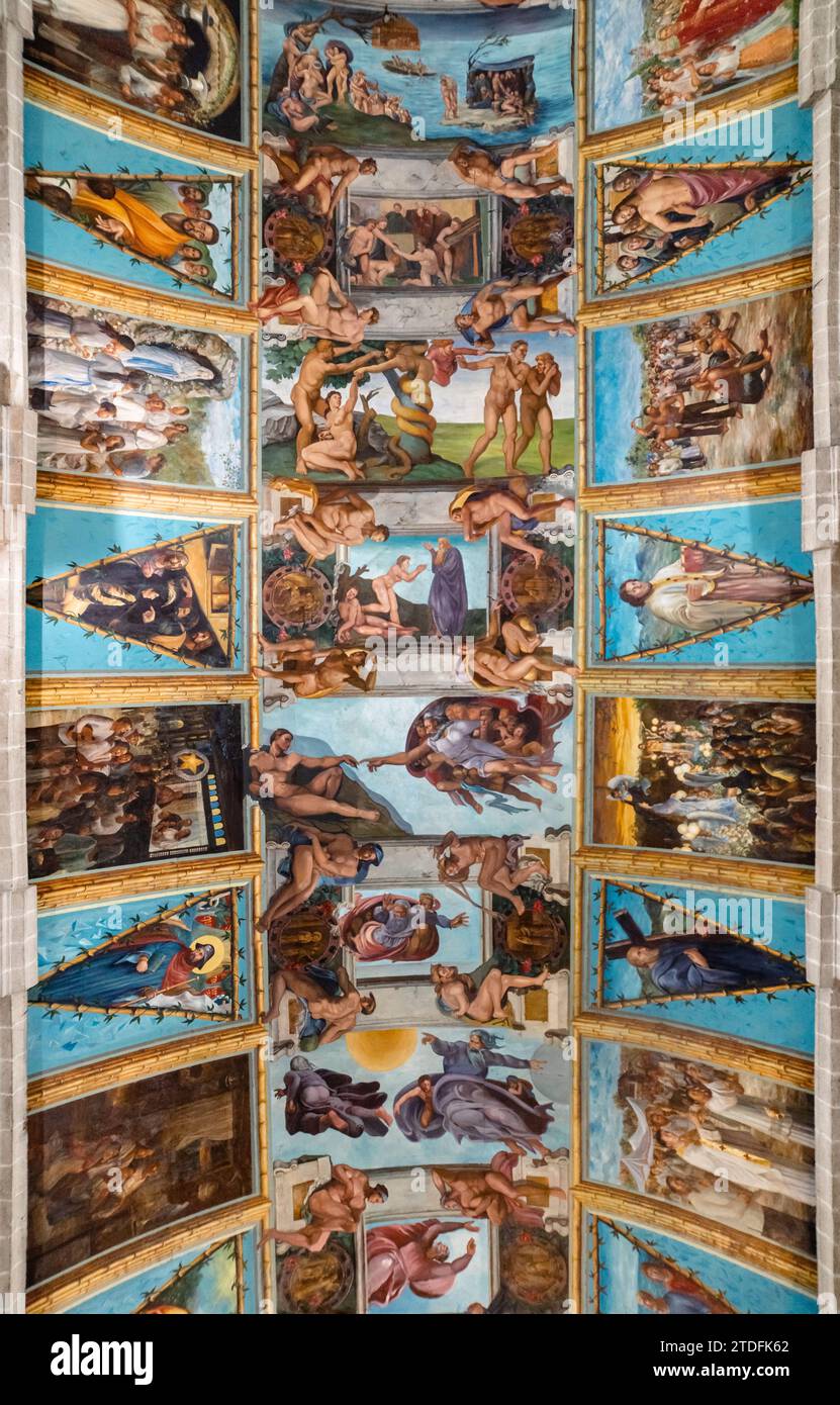 Ceiling Paintings at Santa Monica Parish Church, Angat Bulacan Stock ...
