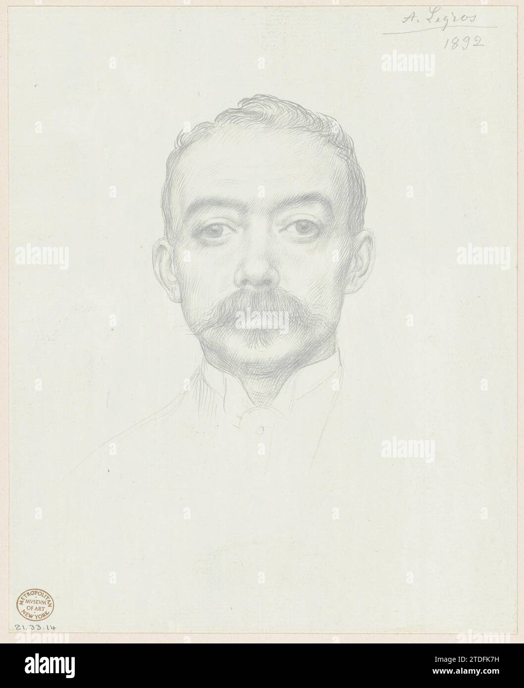 Portrait of Edward D. Adams 1921 by Alphonse Legros Stock Photo - Alamy