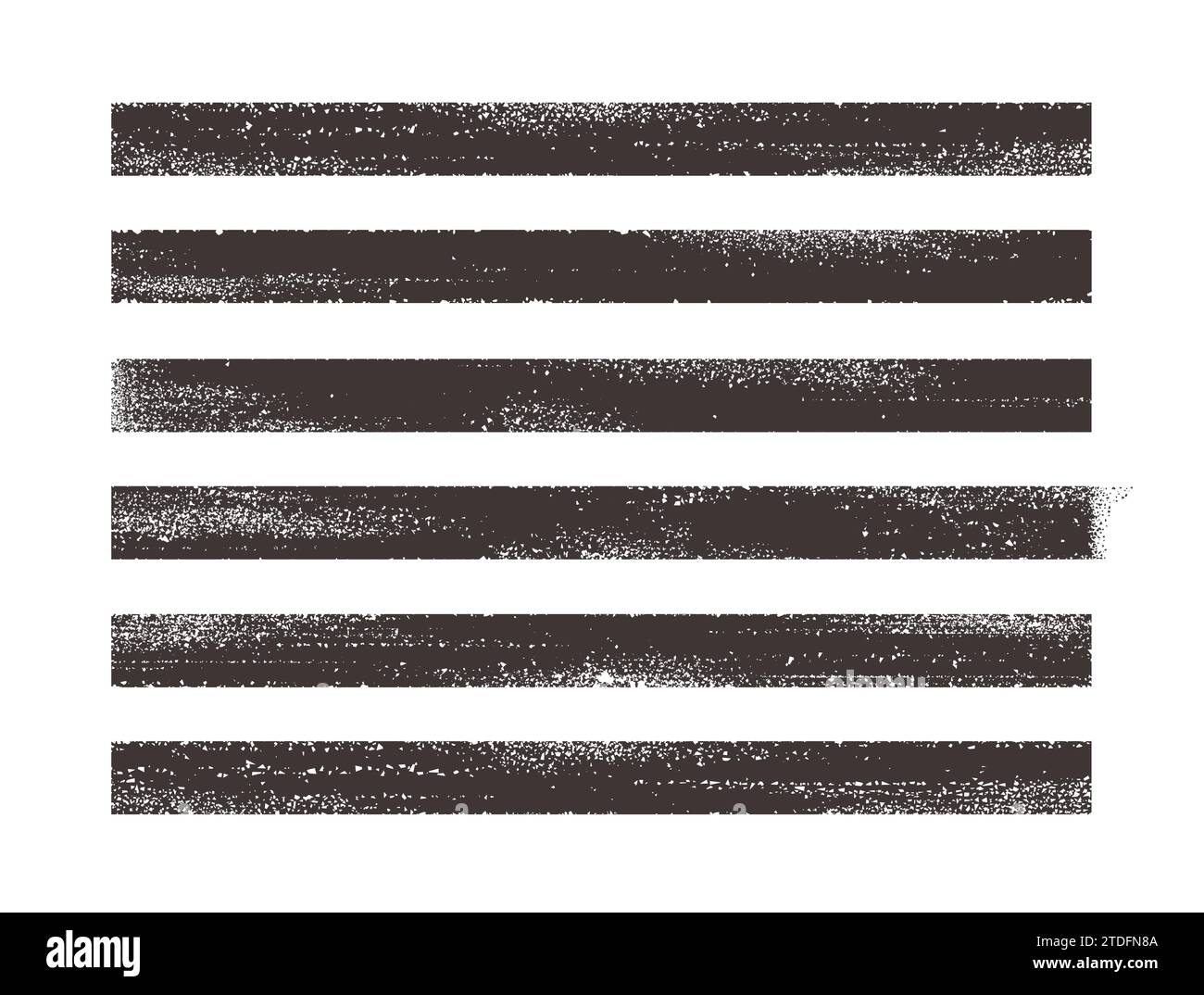 Bold brush stroke set. Grunge hand drawn vector shapes and silhouettes ...