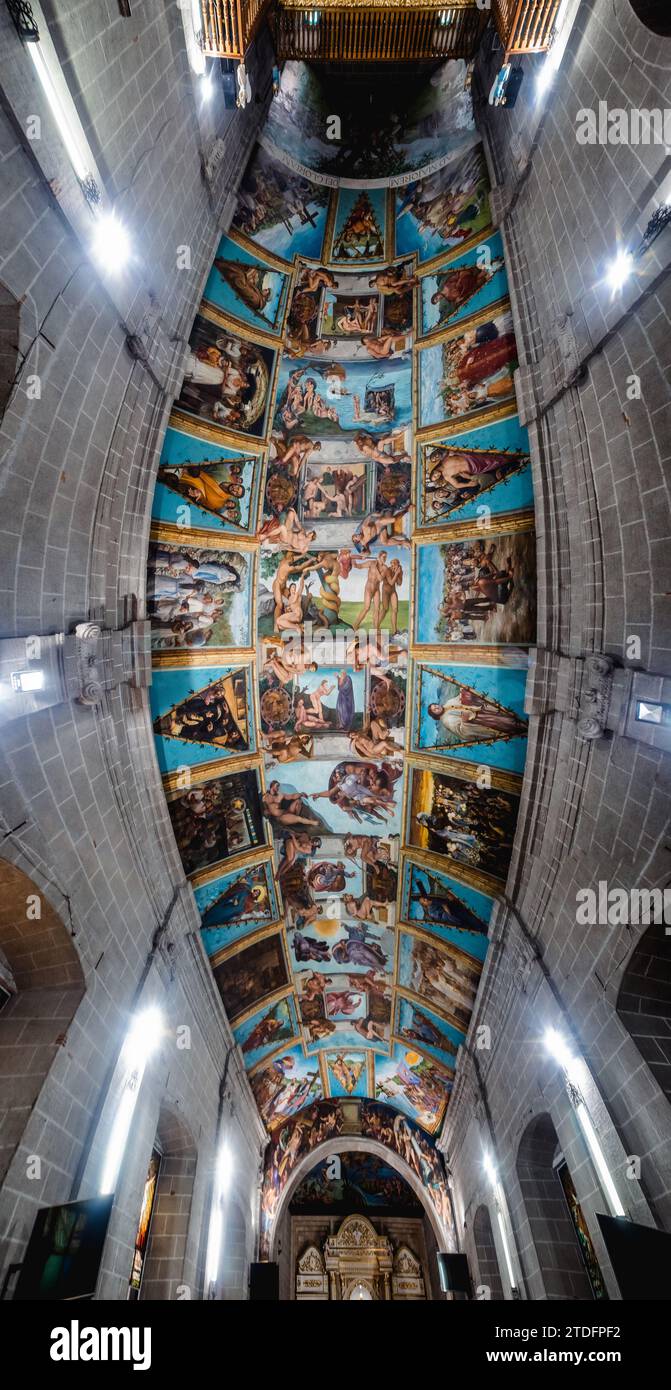 Ceiling Paintings at Santa Monica Parish Church, Angat Bulacan Stock ...