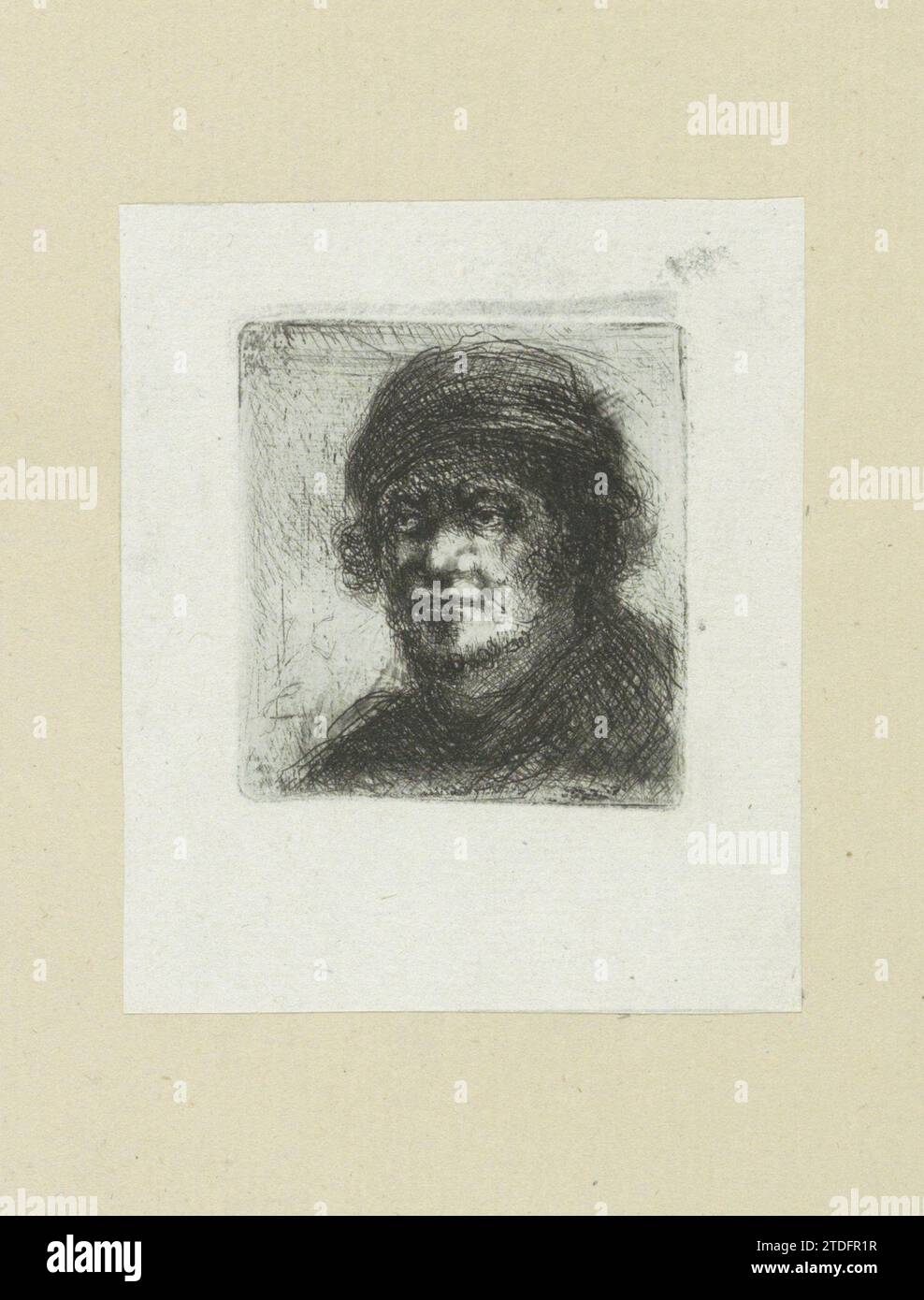 Adult man, to the left, Jan Chalon, 1802 The print is part of an album ...