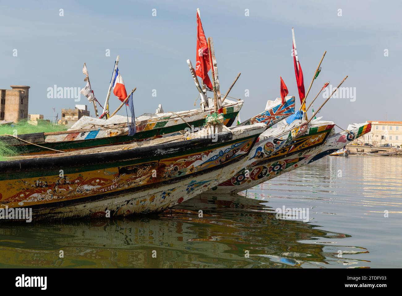 Saint Louis, Senegal: January 28, 2019 - Detail of the traditional ...